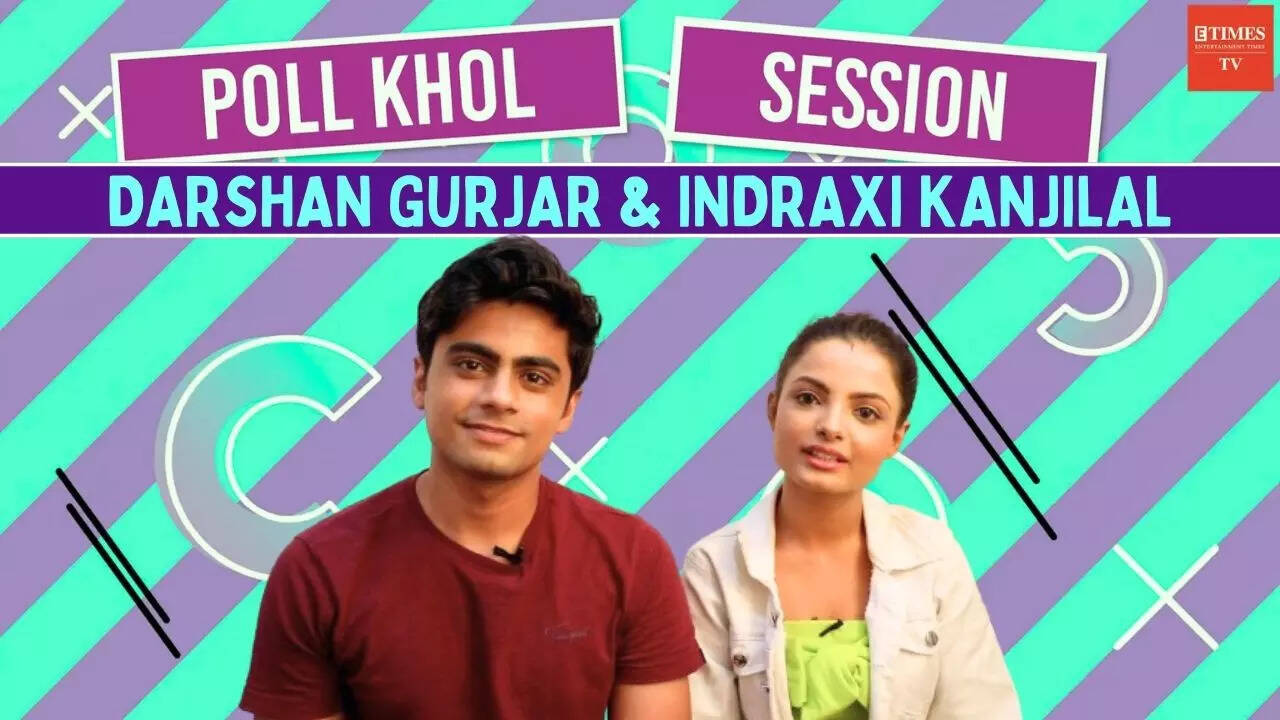 khol: Pushpa Impossible’s Darshan Gurjar & Indraxi Kanjilal enjoy a fun Poll Khol segment