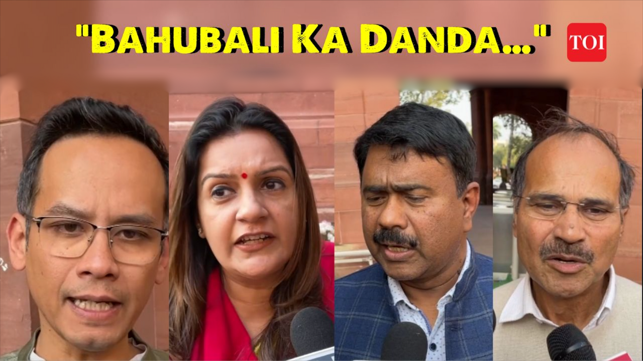 “Bahubali Ka Danda…” Opposition revolts against mass suspension of MPs ...