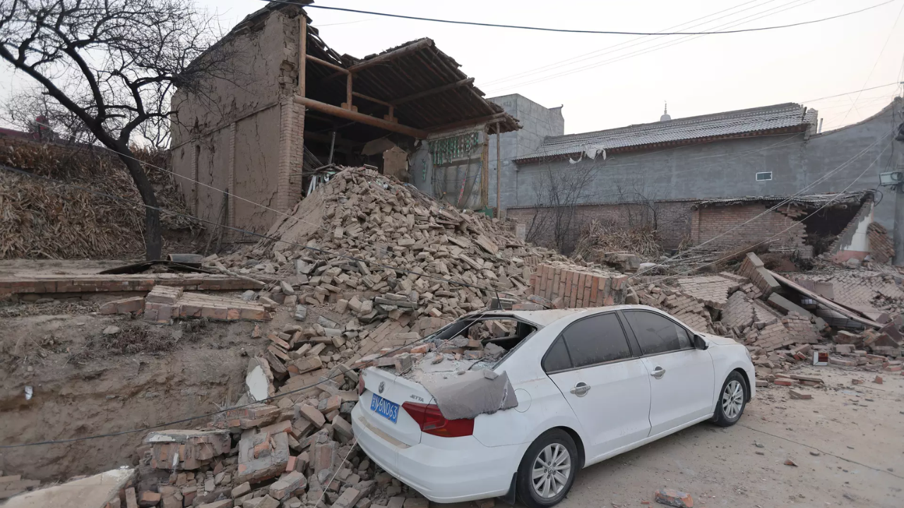 Homes come crashing down as massive earthquake strikes China's ...