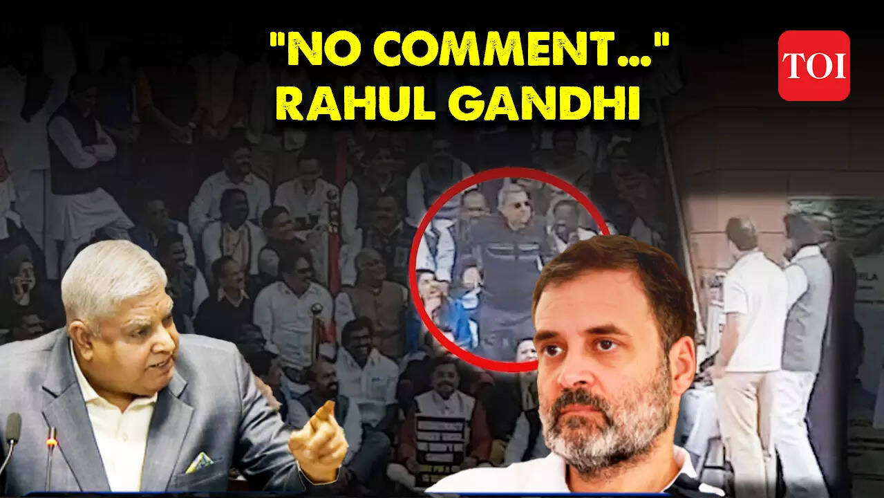 “No comment…” Rahul Gandhi refuses to speak on VP Jagdeep Dhankhar’s mimicry filming incident