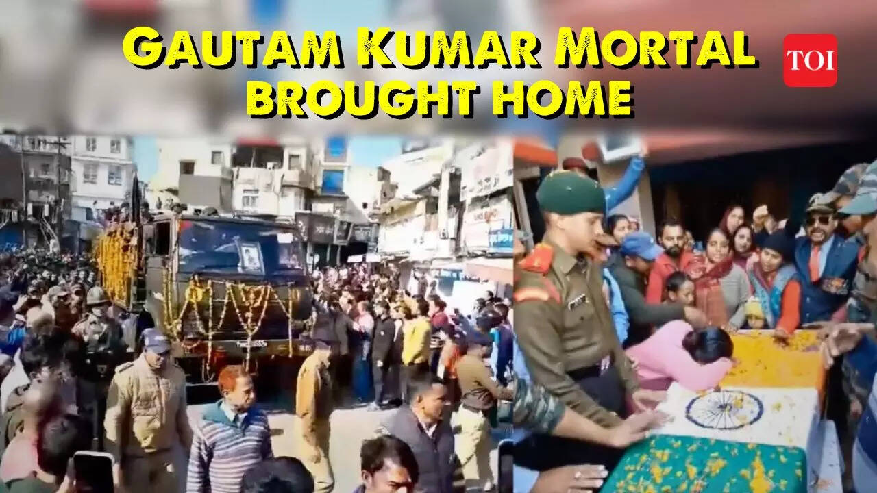 Mortal remains of slain soldier Gautam Kumar brought to his native place in Uttarakhand’s Kotdwar