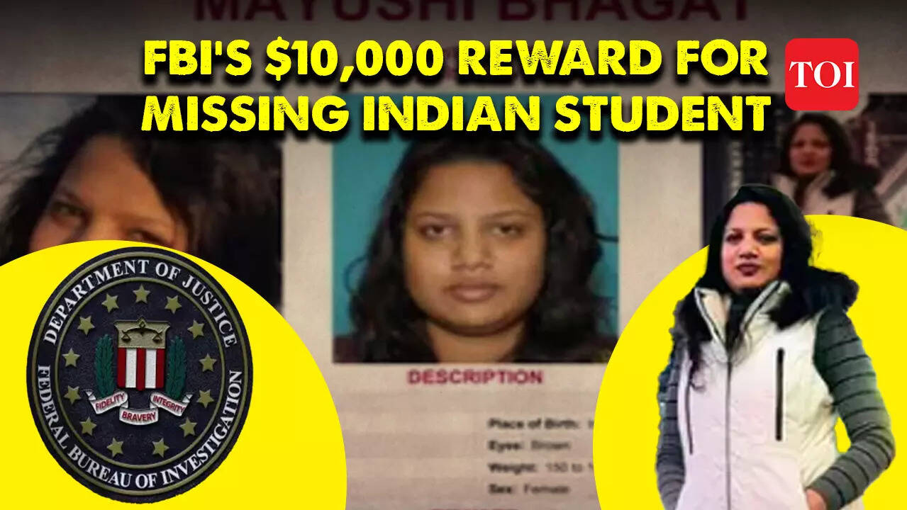 FBI offers $10,000 reward for info on missing Indian student Mayushi ...