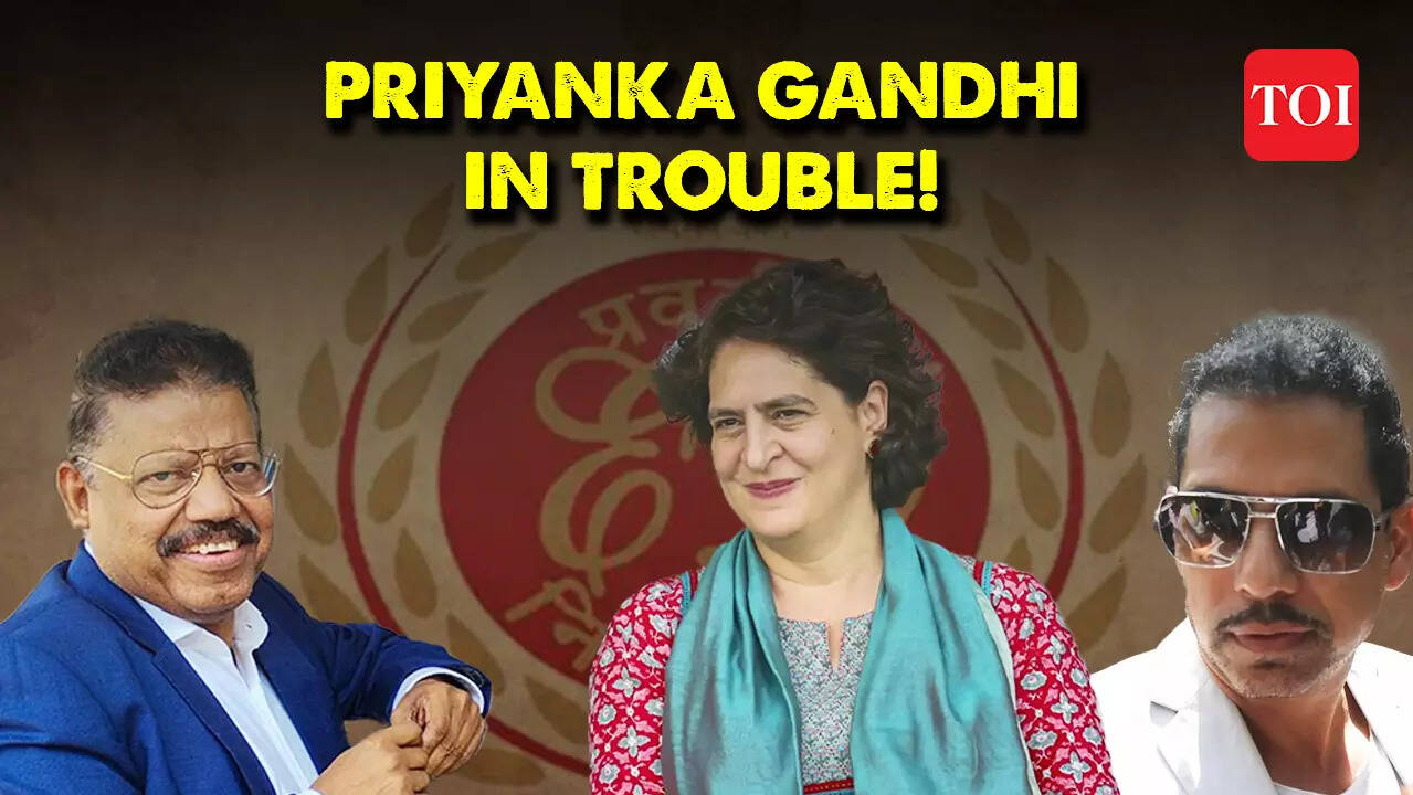 ED names Congress Leader Priyanka Gandhi in money laundering case for ...