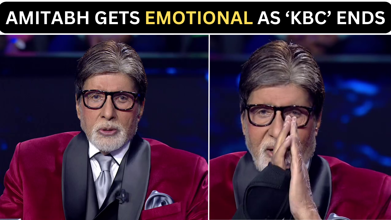 Amitabh Bachchan gets emotional saying goodbye to KBC’s latest season ...