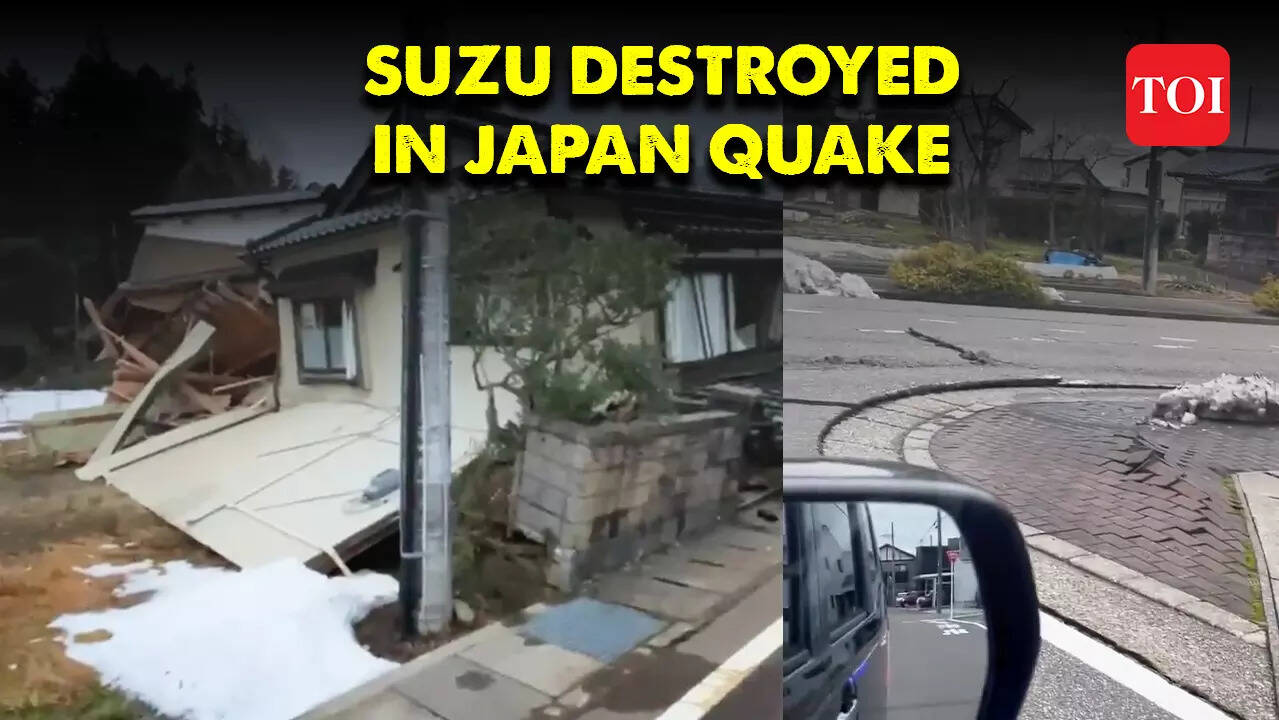 Terrifying visuals from Suzu: Over 1000 houses in coastal town near ...