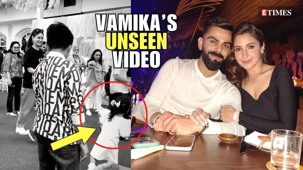Too cute! Virat Kohli and Anushka Sharma's daughter Vamika shows her ...