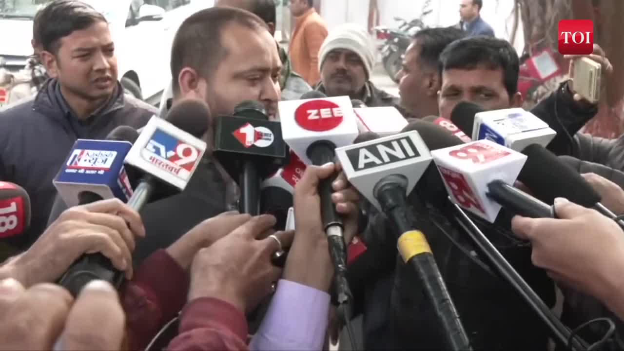 Bihar Deputy CM Tejashwi Yadav on Central Agency's Raid/CAA implement ...