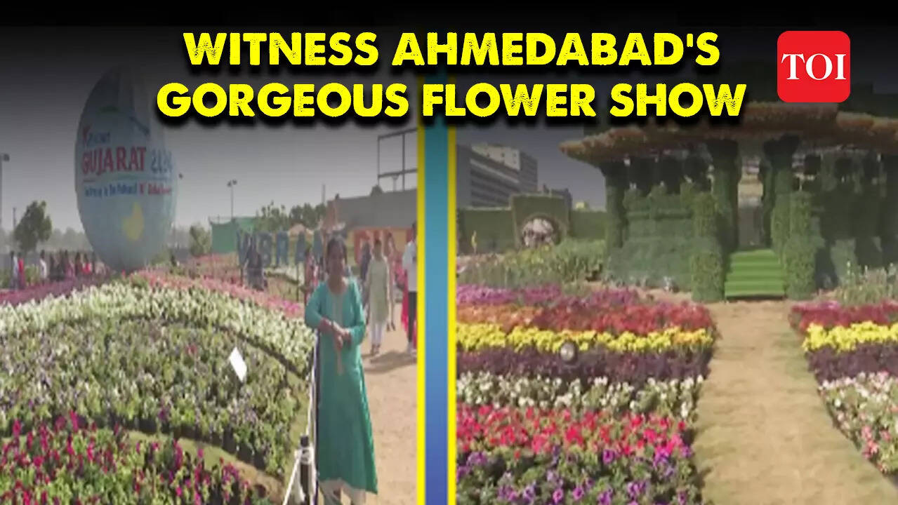 Gujarat: 10th Ahmedabad Flower Show commenced at Sabarmati Riverfront