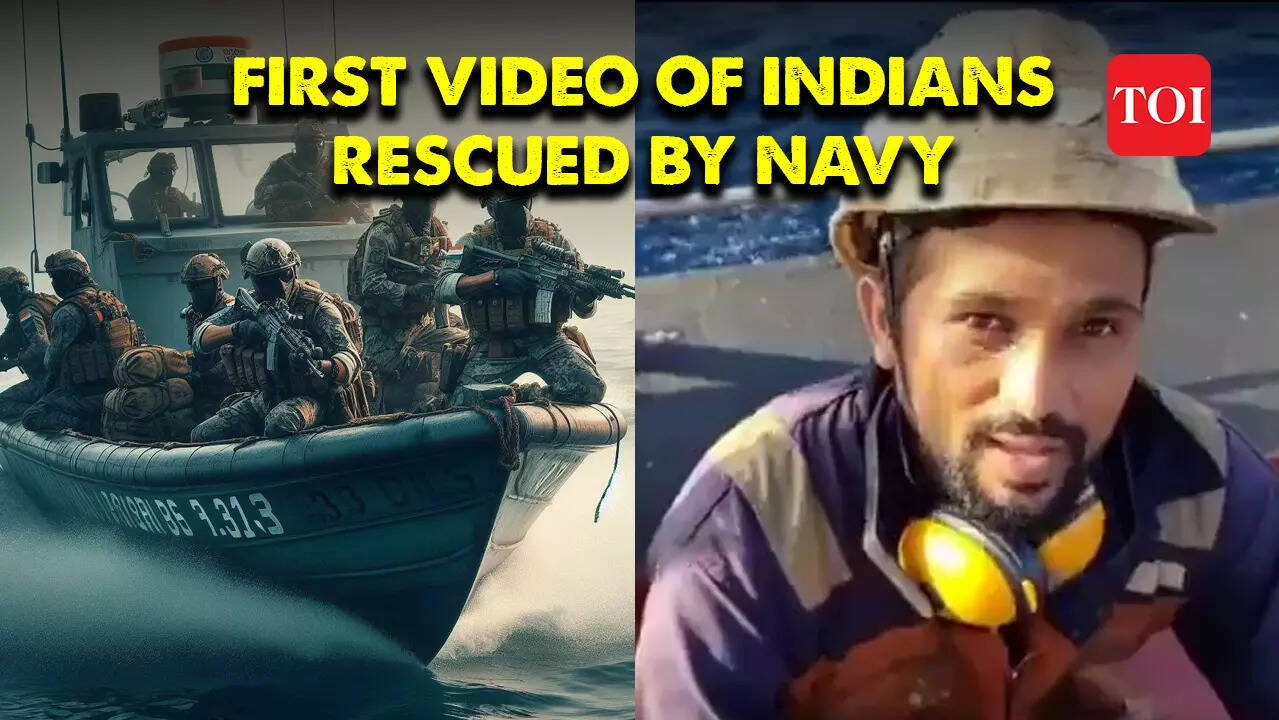 Watch: First visuals of rescued Indian crew from hijacked MV Lila Norfolk