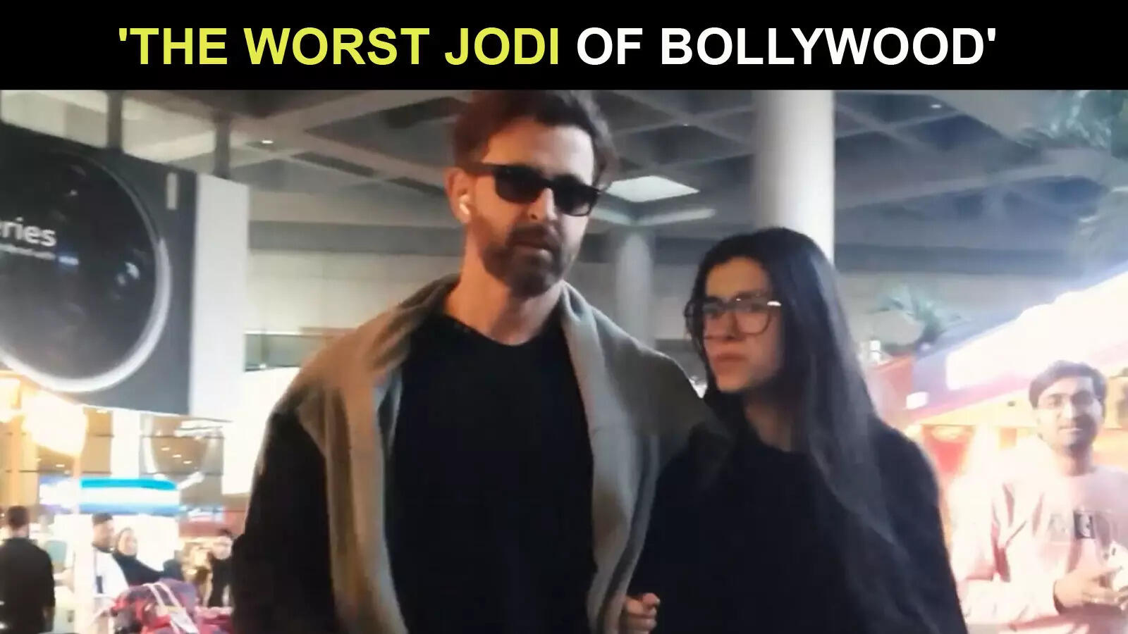 'Father daughter lag rahe hain': Hrithik Roshan, Saba Azad arrive hand ...