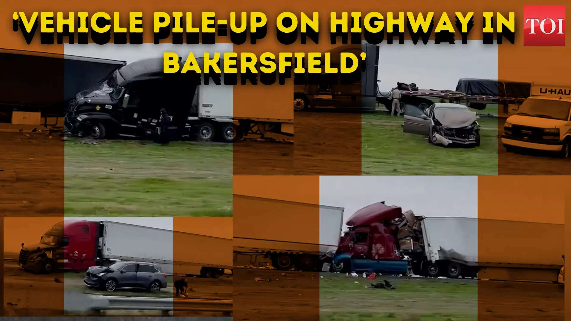 Highway crash: 35-vehicle pile-up on Bakersfield's 5 freeway claims two ...