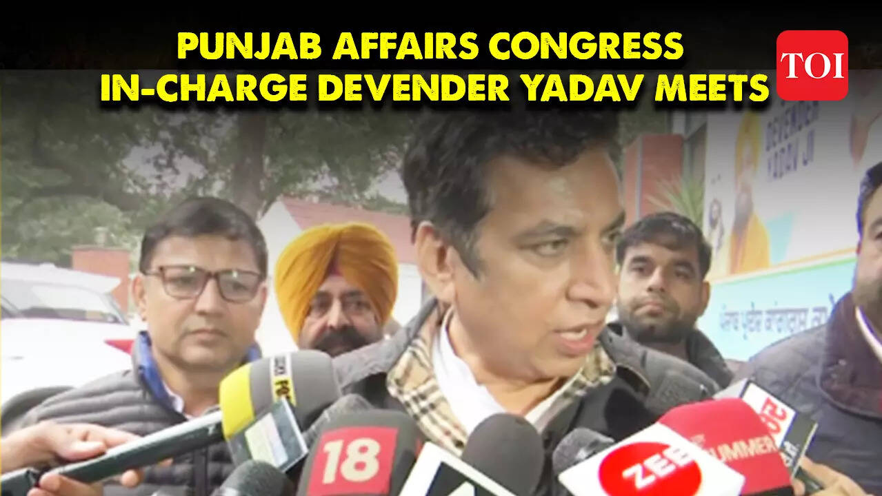 Newly-appointed Punjab Affairs Congress In-charge Devender Yadav meets senior party leaders