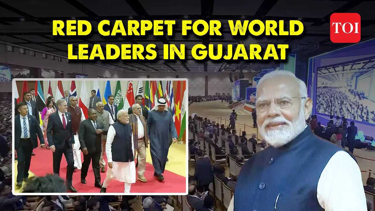 PM Modi welcomes world leaders as they arrive for Vibrant Gujarat ...