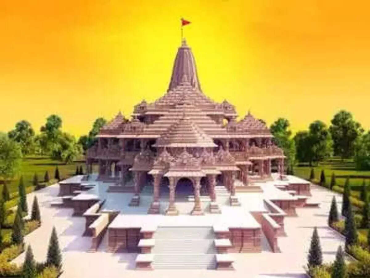 Ram Mandir Golden Gate: Ayodhya Ram Mandir: First ‘golden gate’ installed ahead of Jan 22 ...