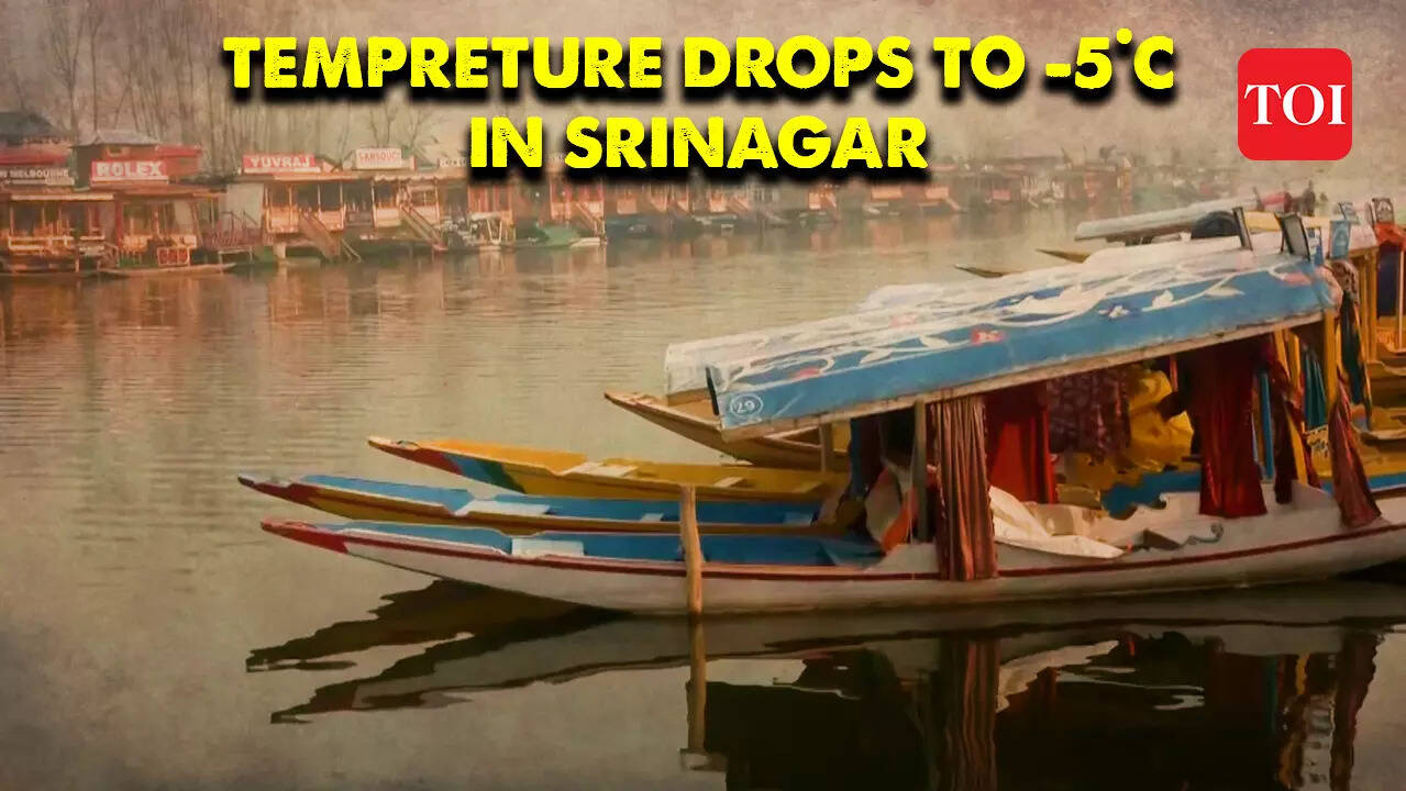Tempreture drops to -5 c IN srinagar