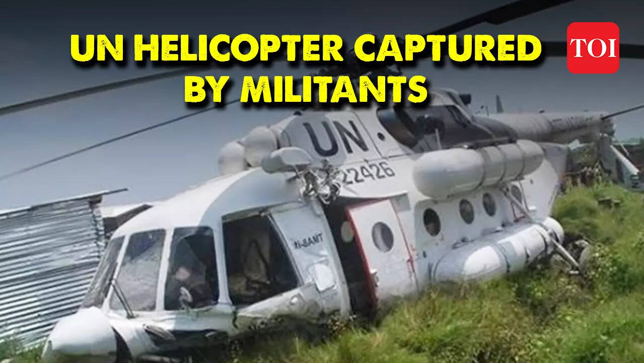 United Nations helicopter carrying weapons makes emergency landing in ...