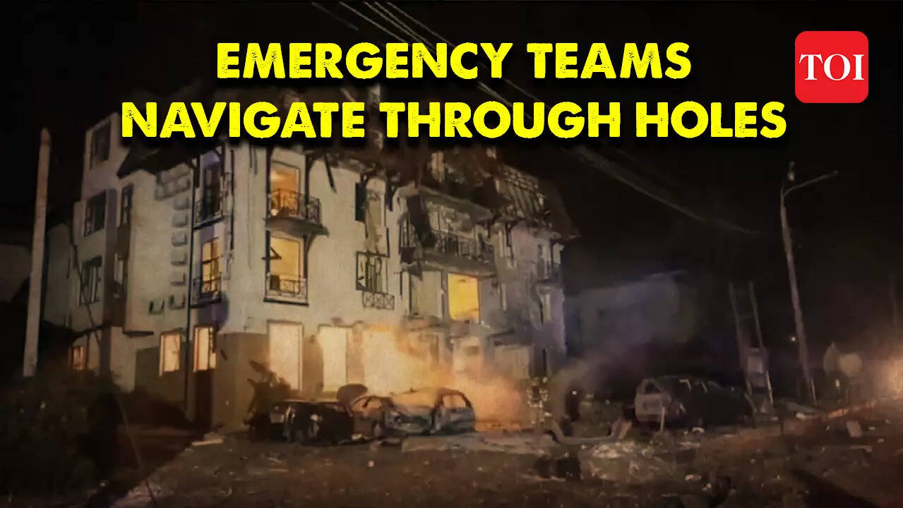 11 injured after Russian missiles hit hotel in Ukraine's Kharkiv