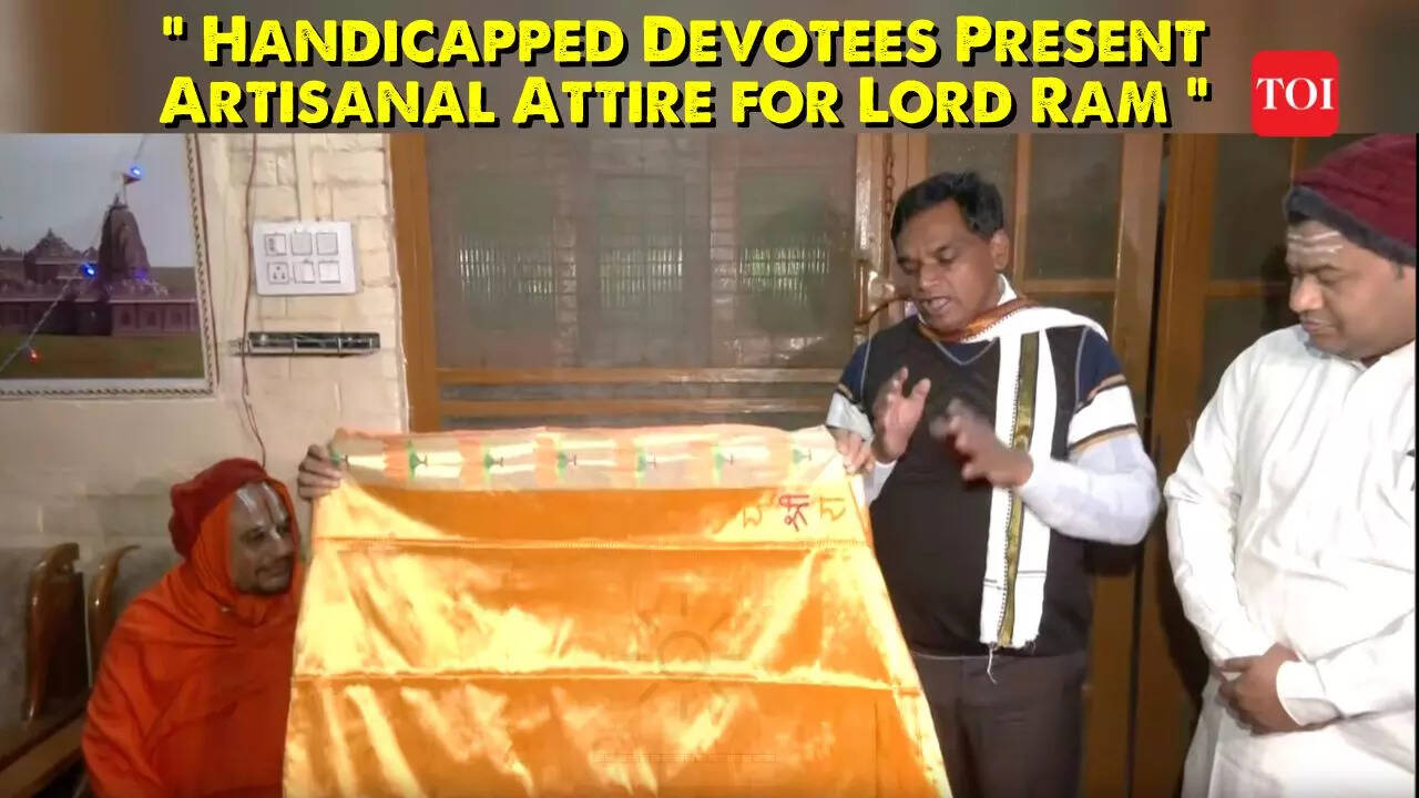 Handicapped devotees from Nashik bring offerings for Ram Temple in Ayodhya