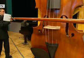 Craftsmen in Germany make world's largest violin