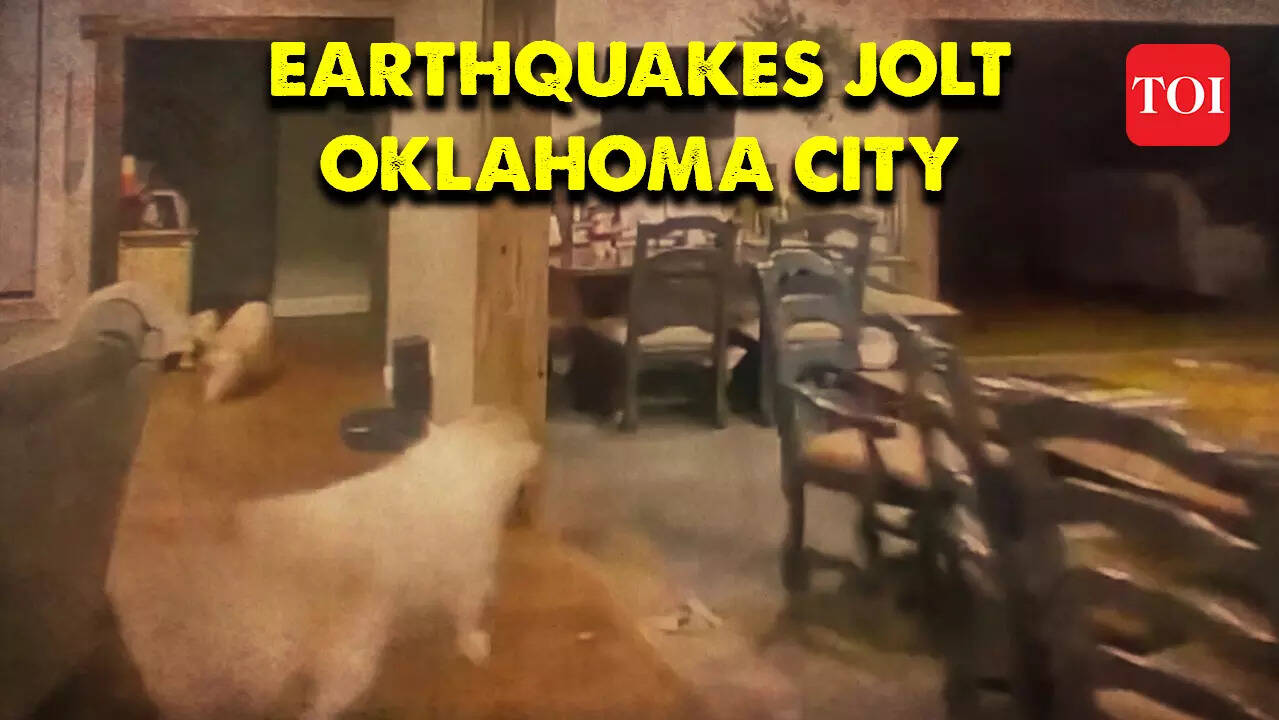 CCTV footage: Several earthquakes hit Oklahoma City