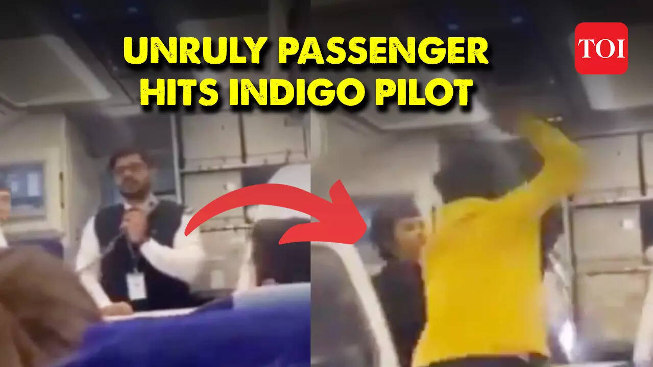 Shocking! Passenger assaults Indigo pilot announcing flight delay due ...