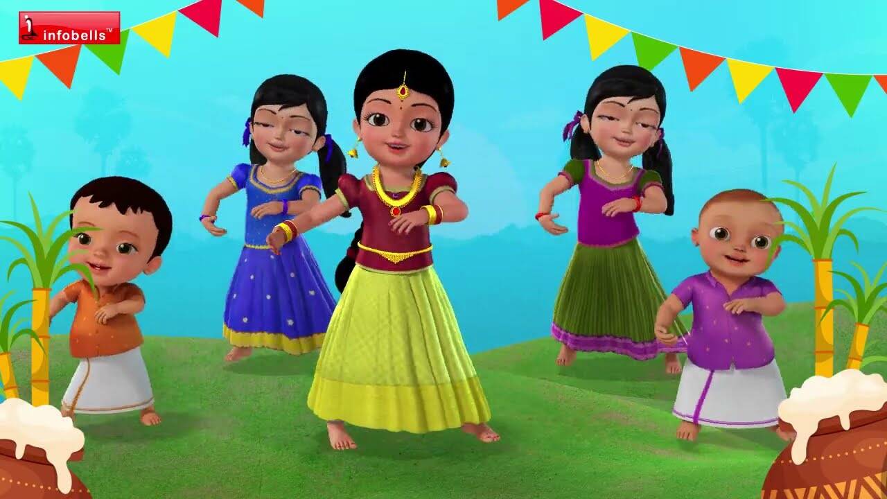 Tamil Nursery Rhymes: Kids Video Song in Tamil 'Pongal'