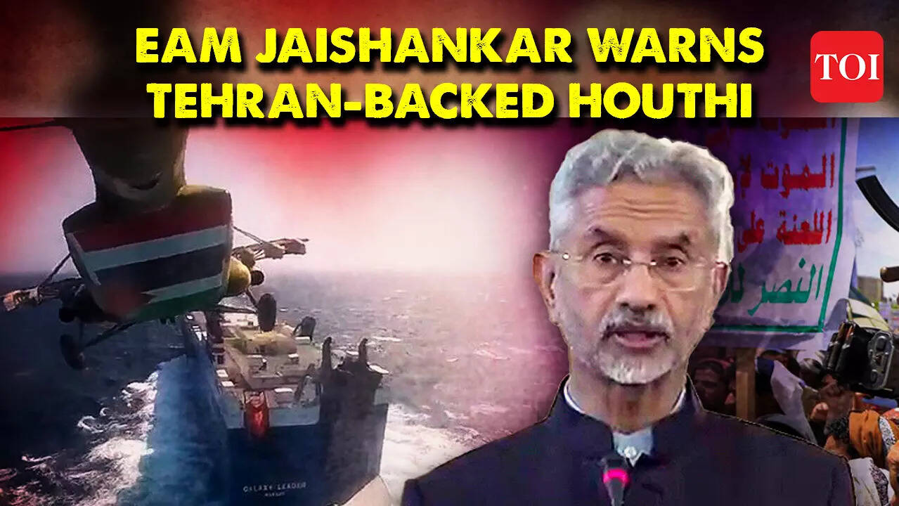 “Seen attacks in vicinity of India…” EAM Jaishankar warns Iran-backed Houthi rebels in Tehran