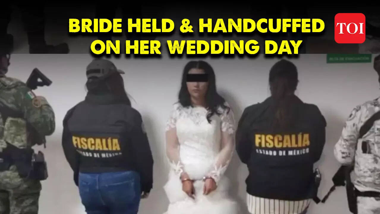 Bride arrested for extortion mind-wedding in Mexico, handcuffed in her ...