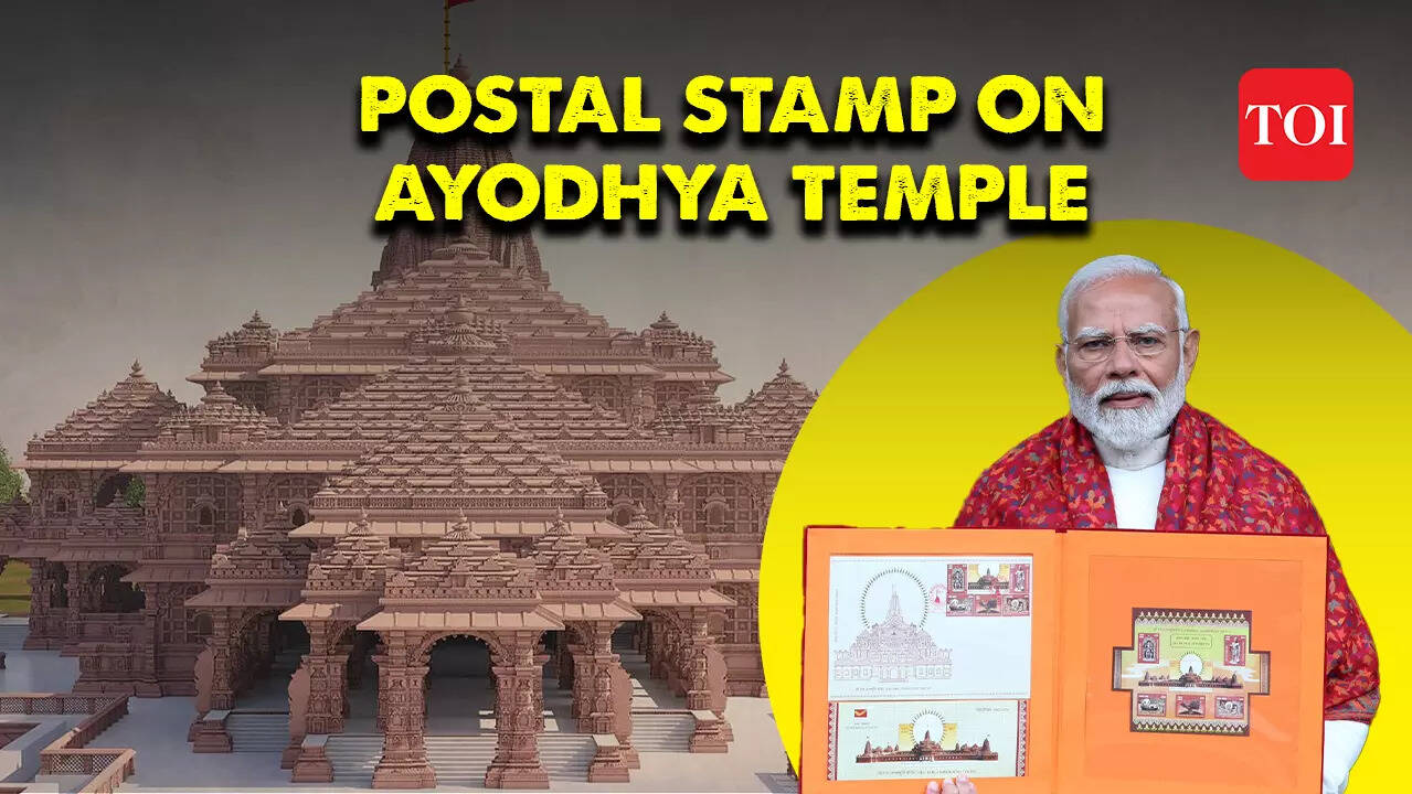 PM Modi releases commemorative stamps on Ram Janmbhoomi Temple, global ...