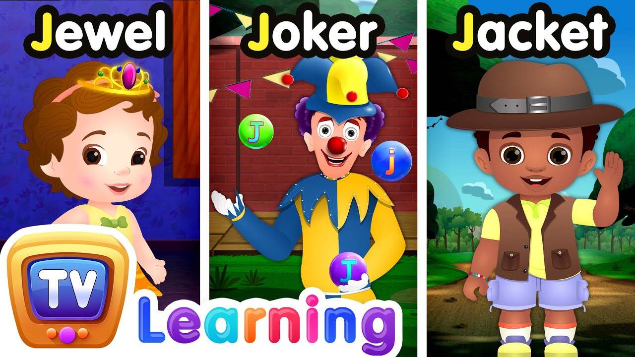 English Kids Poem: Nursery Song in English 'Letter J'