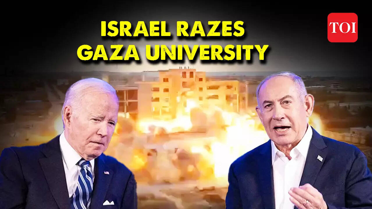 Video: Israel allegedly bombs Gaza university; US seeks clarification