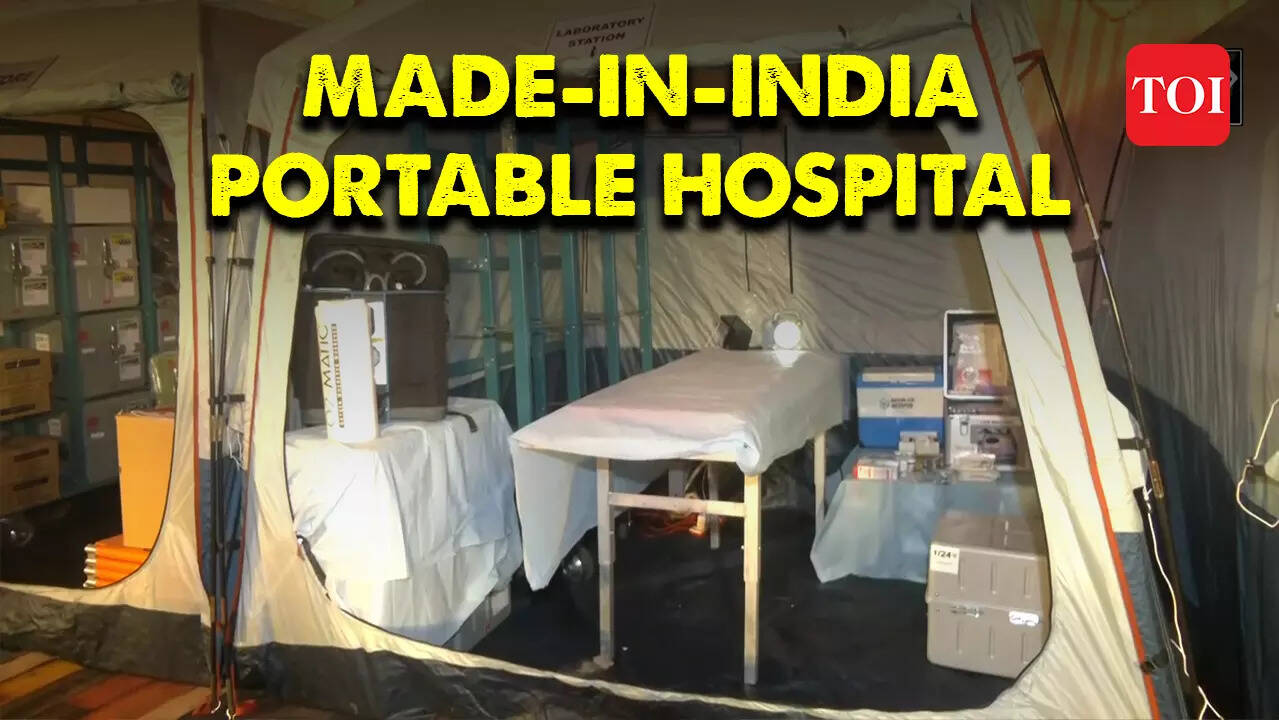 Made-in-India portable hospitals 'Arogya Maitri Cube' deployed in ...
