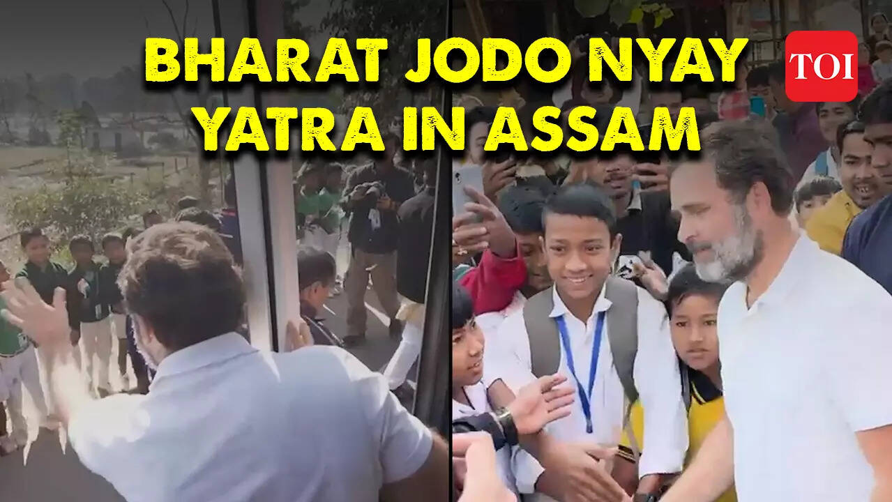 Rahul Gandhi's Bharat Jodo Nyay Yatra reached Assam, continuing through 100 constituencies ...