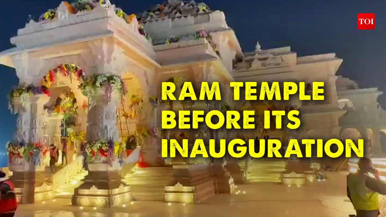 Watch: Ram Temple before its grand opening