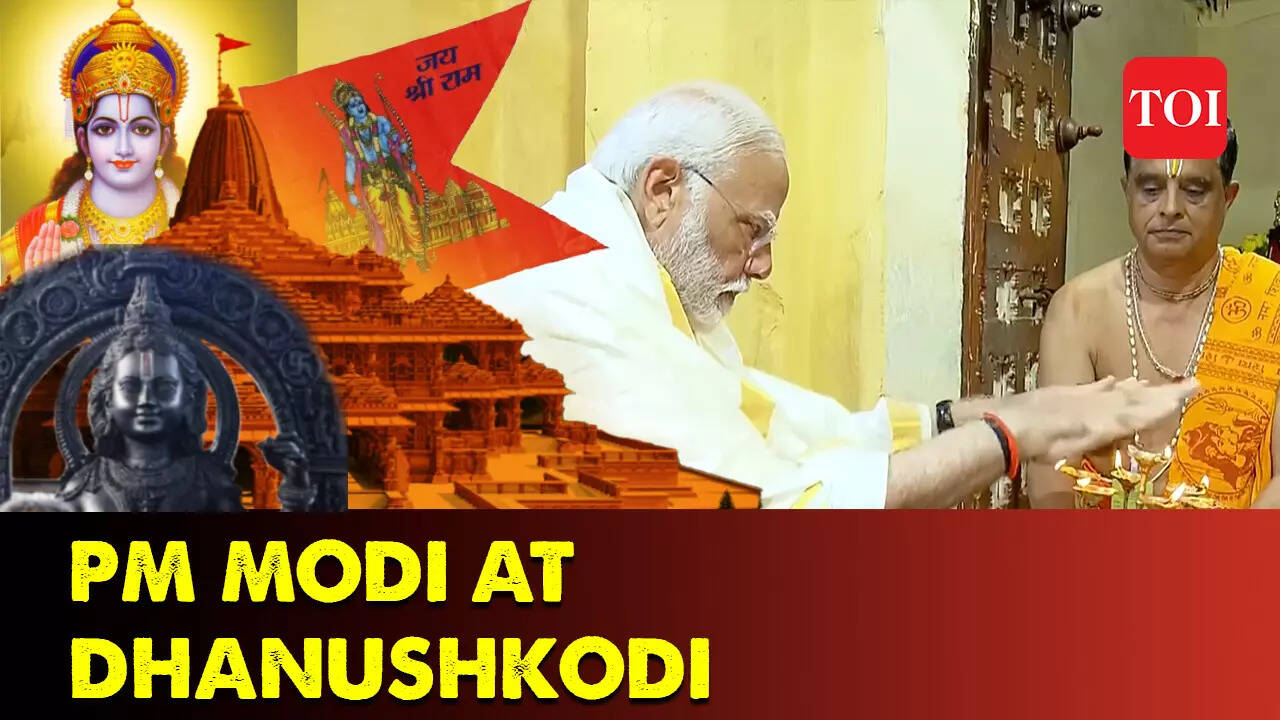 PM Modi performs puja, darshan at Sri Kothandarama Swamy Temple in TN’s ...