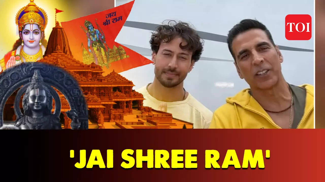 “Jai Shree Ram” Akshay Kumar, Tiger Shroff wish to countrymen ahead of Ram Mandir ‘Prana Pratishtha’