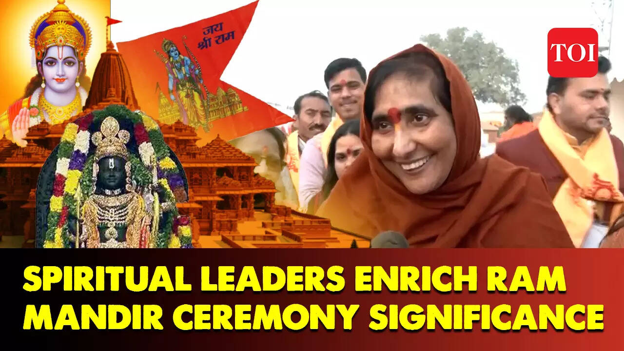 Spiritual leaders enrich Ram Mandir ceremony, emphasizing its sacred ...