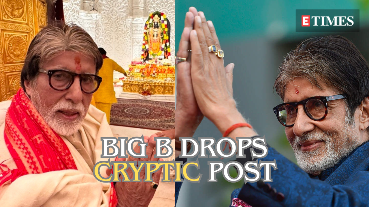 Amitabh Bachchan says 'Samay Bada Balwan' as he returns from Ayodhya ...
