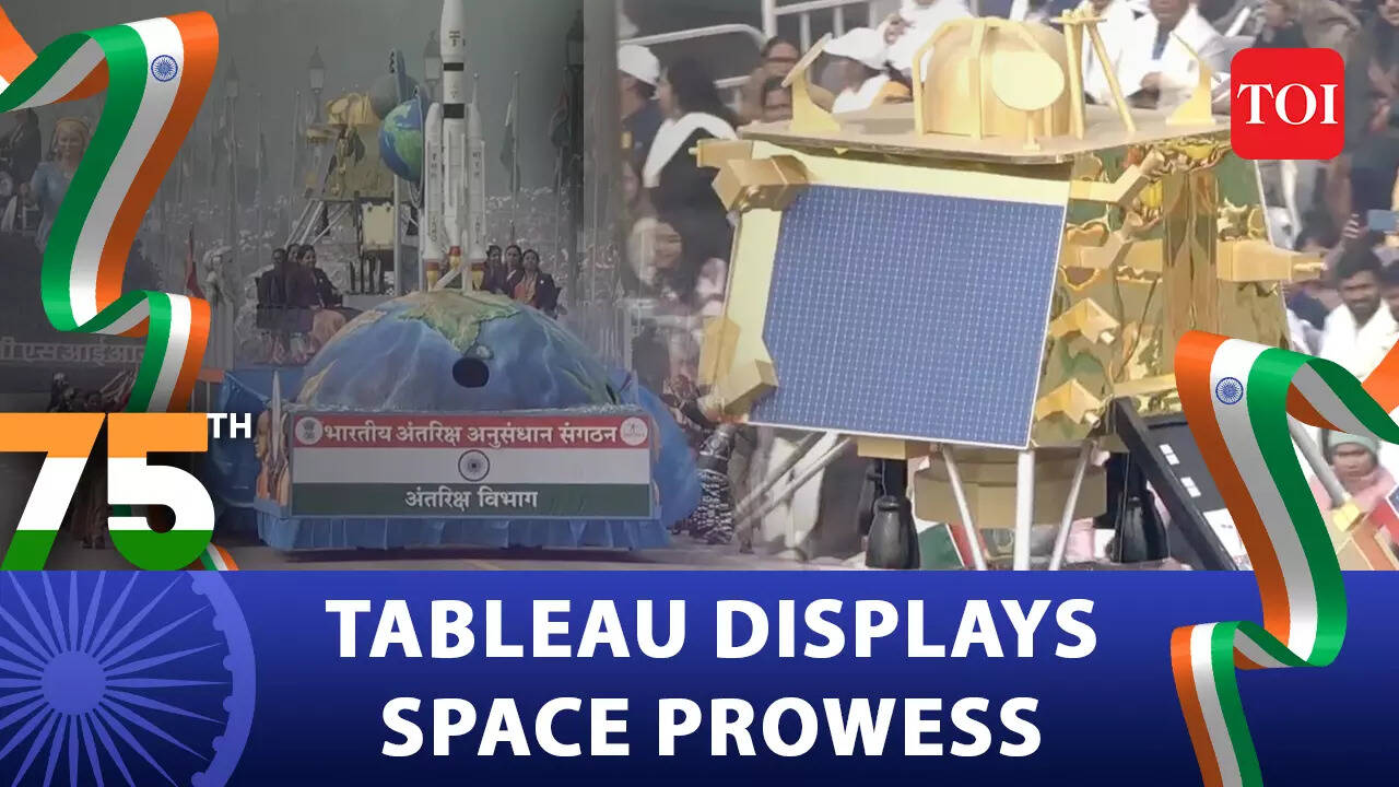 75th Republic Day: ISRO tableau depicts Chandrayaan-3 success, Aditya-L1 mission