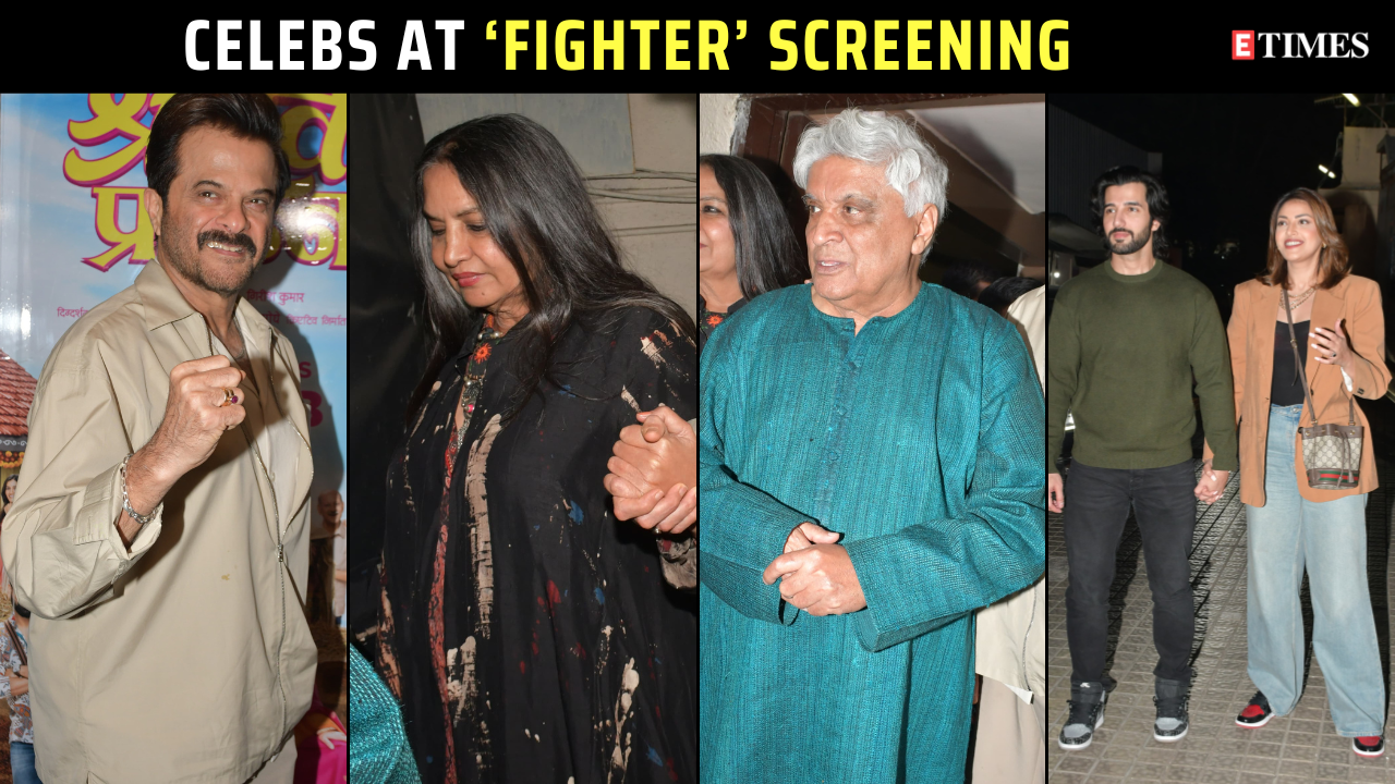 Javed Akhtar, Shabana Azmi, Anil Kapoor, Farah Khan & more attend Fighter screening