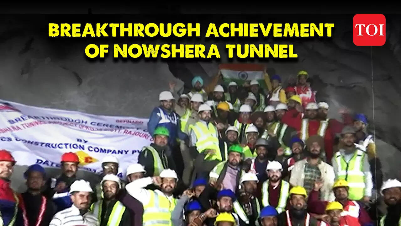 BRO achieves breakthrough of Nowshera tunnel of NH 144A connecting ...