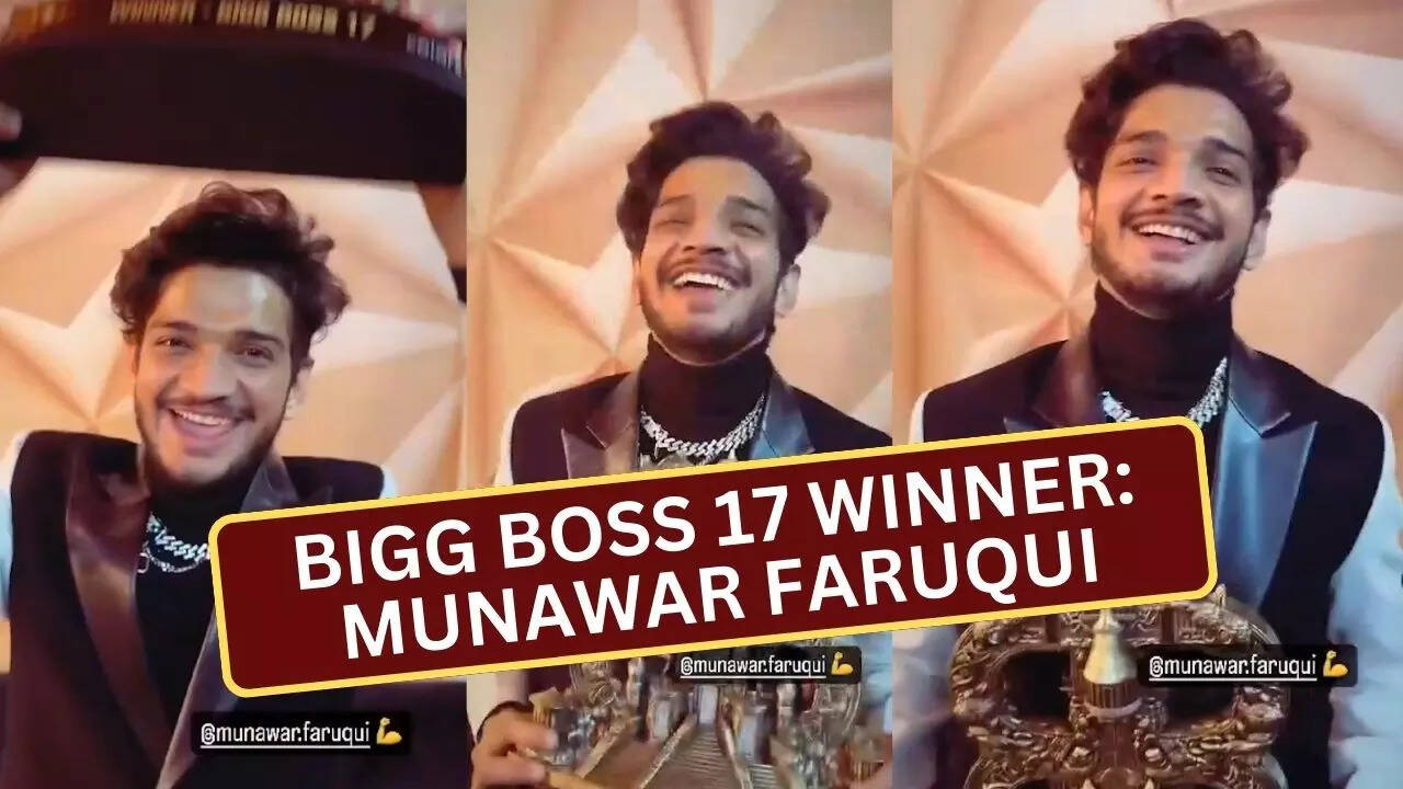 Bigg Boss 17 Winner: Munawar Faruqui lifts the trophy