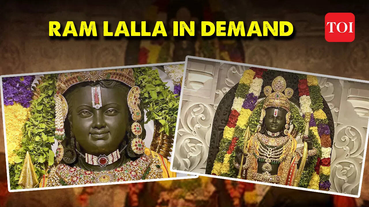 Spirituality soars in Ayodhya, demand for Ram Lalla’s portrait pictures ...