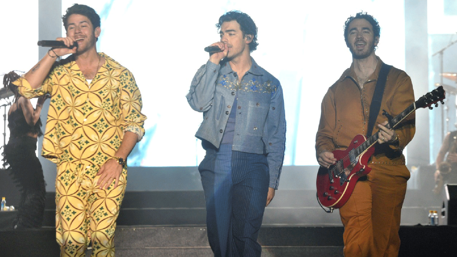 The Jonas Brothers headlined the first day of a music fest in Mumbai