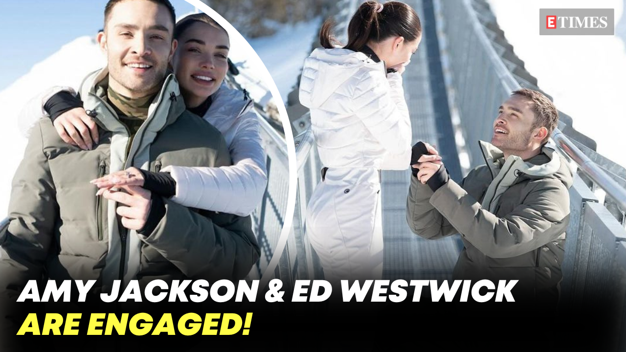 Amy Jackson gets engaged to her boyfriend Ed Westwick in Switzerland