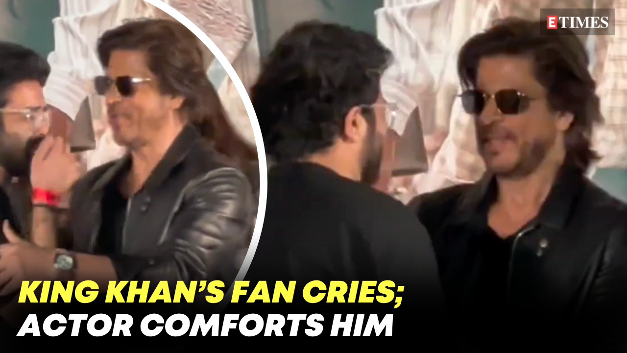 Emotional encounter: Shah Rukh Khan comforts tearful fan at recent event