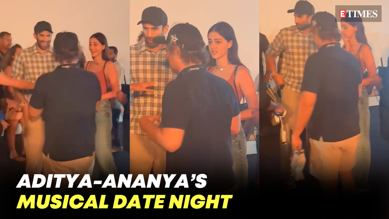 Unseen footage of Ananya Panday & Aditya Roy Kapur's musical date night