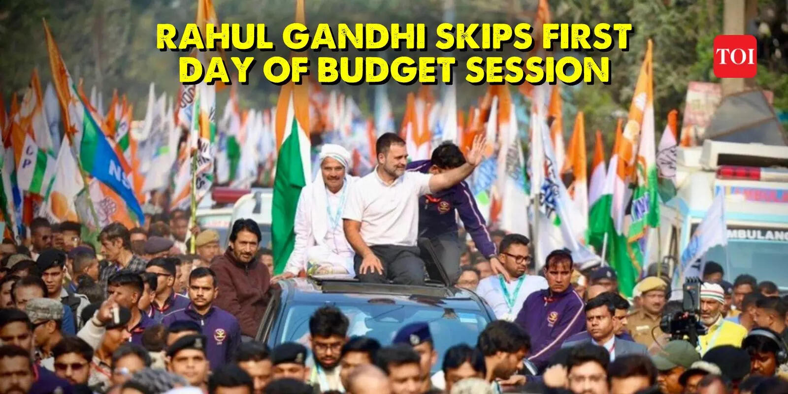 Rahul Gandhi: Rahul Gandhi skips first day of Budget Session; continues Bharat Jodo Nyay Yatra ...