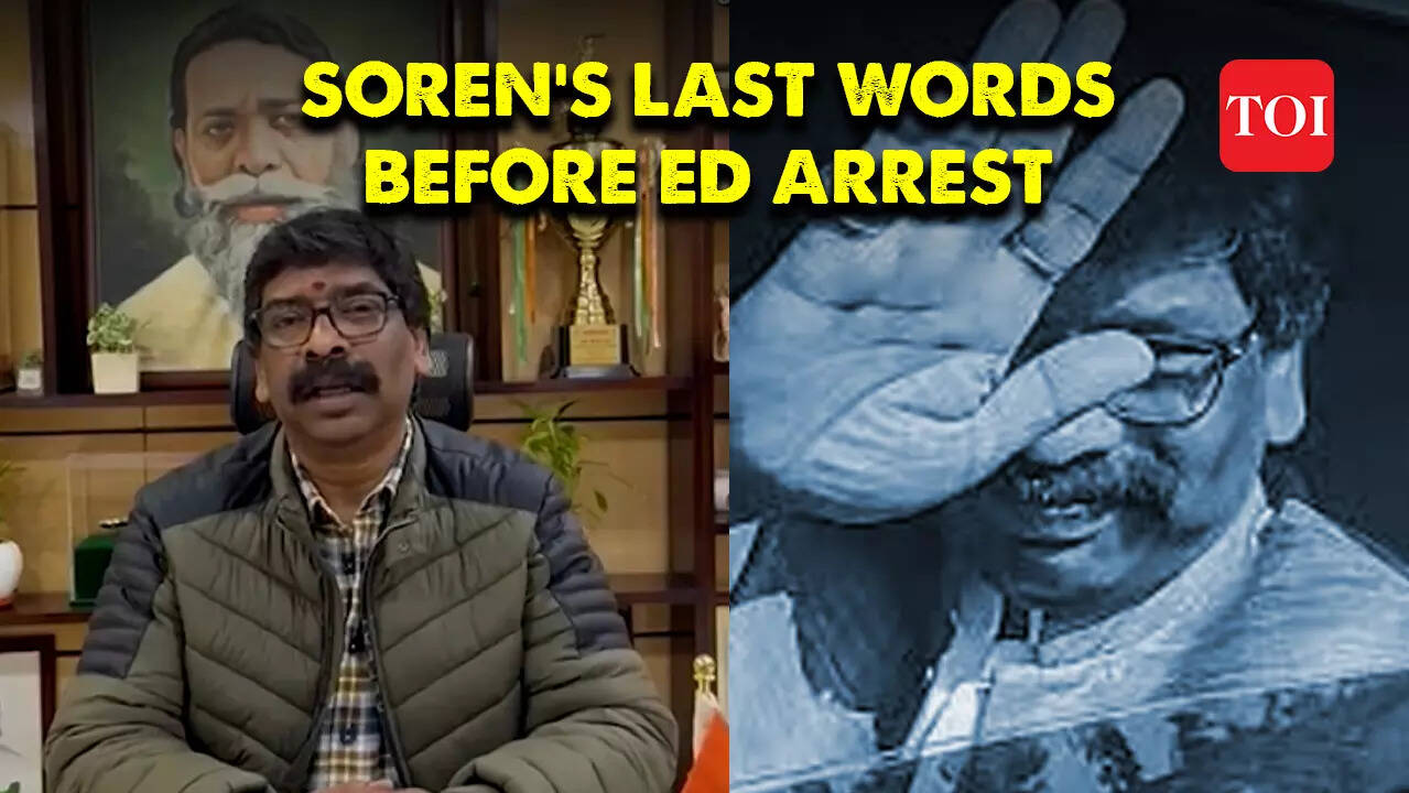 Hemant Soren’s ‘sensational’ claims in his last address ahead of arrest by ED in land scam case