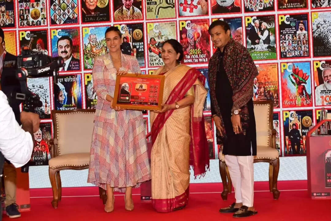 Neha Dhupia joined the National Economic Conclave to discuss Modi's ...